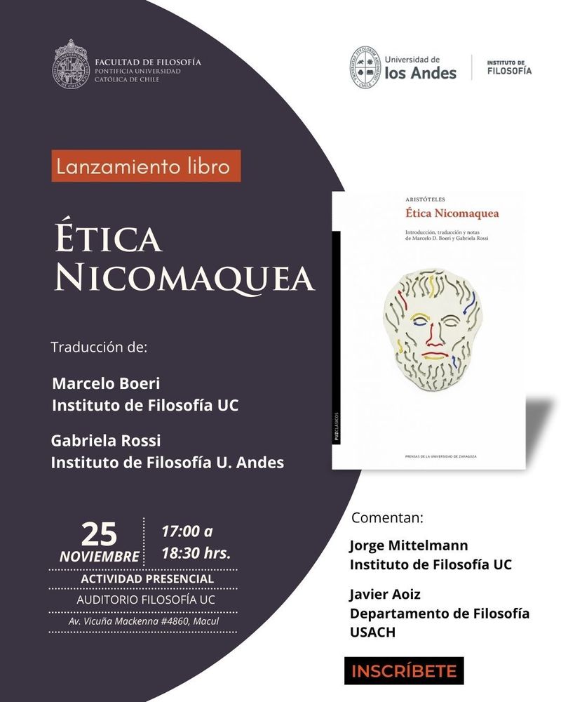 Profesor Aoiz participará en el lanzamiento del libro «Ética Nicomaquea ...